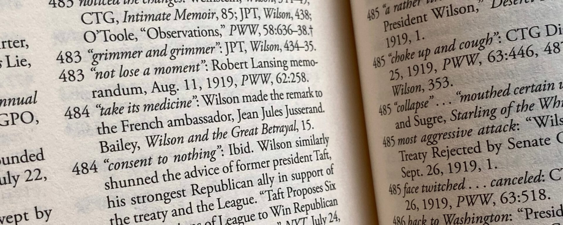 Woodrow Wilson: The Light Withdrawn