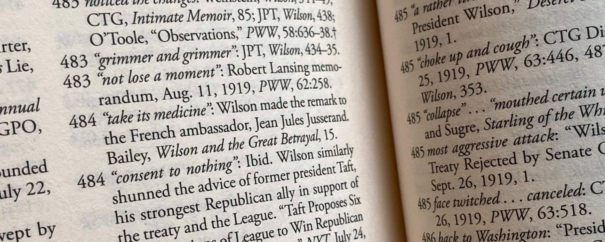 Woodrow Wilson: The Light Withdrawn